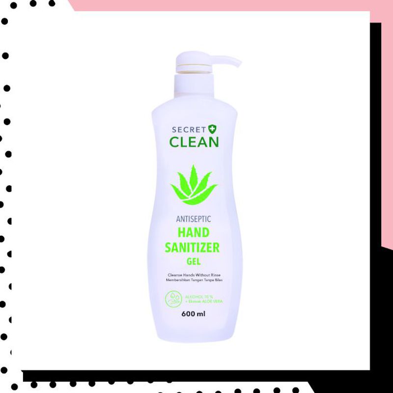 SECRET CLEAN - ANTISEPTIC HAND SANITIZER GEL - 600 ML