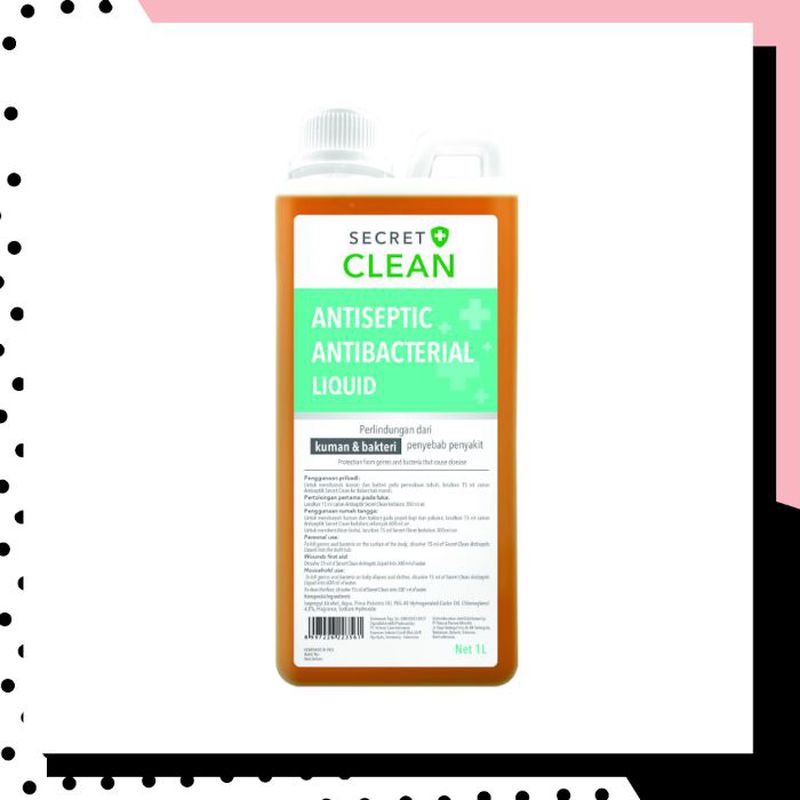 SECRET CLEAN - ANTISEPTIC ANTIBACTERIAL LIQUID - 1000 ML