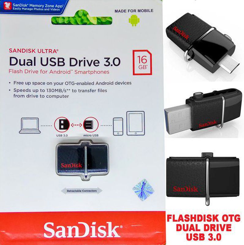 FLASHDISK SANDISK 16GB DUAL (OTG)