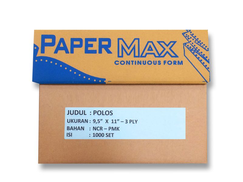 Countinous Form Polos 9,5 X 11 NCR 3Ply (utuh & setengah) - Utuh