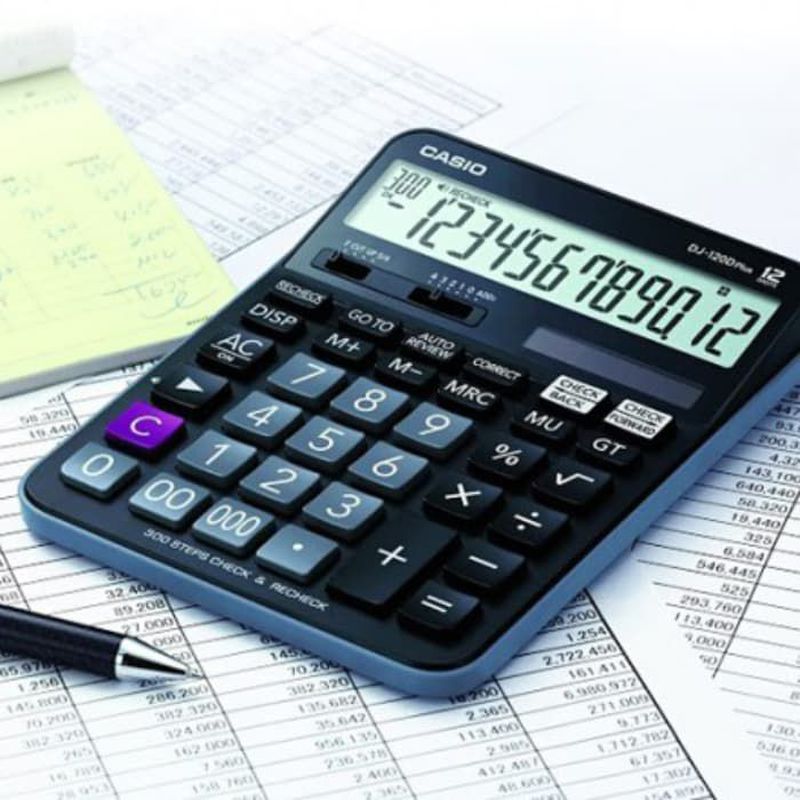 CASIO DJ-120DPLUS - Kalkulator Toko/Dagang - Fungsi Cek - 12 digit