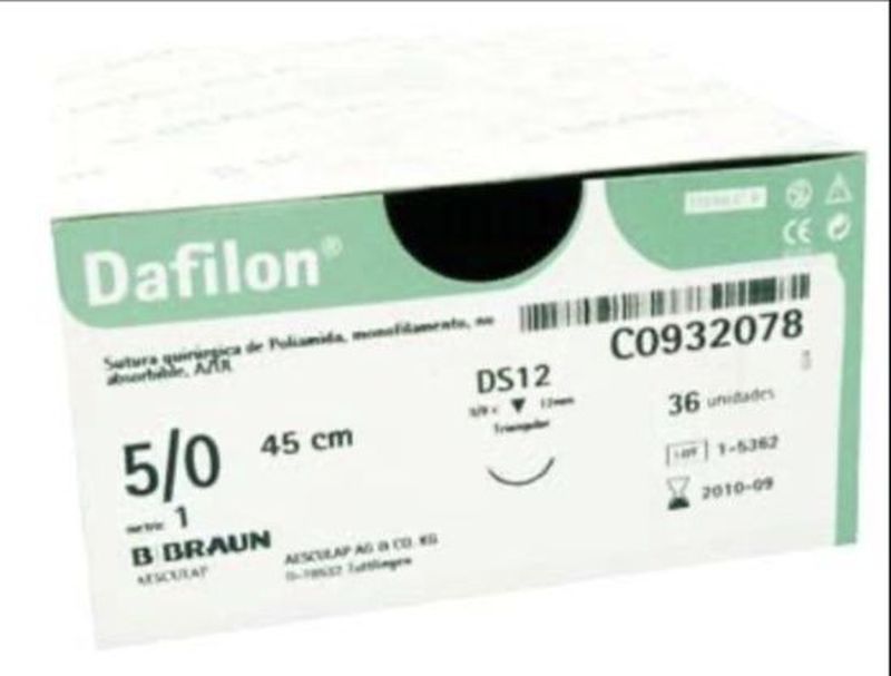 C0093207/8-DAFILON 5/0 DS 12 Blue 45cmPC