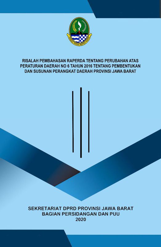 JASA CETAK RISALAH PEMBAHASAN RAPERDA TENTANG PERUBAHAN ATAS PERDA