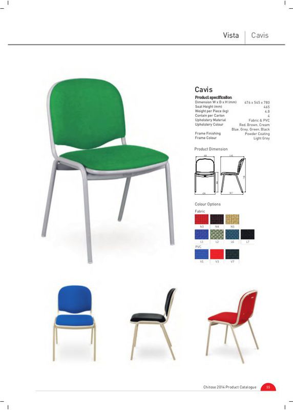 KURSI CHITOSE CAVIS - Merah