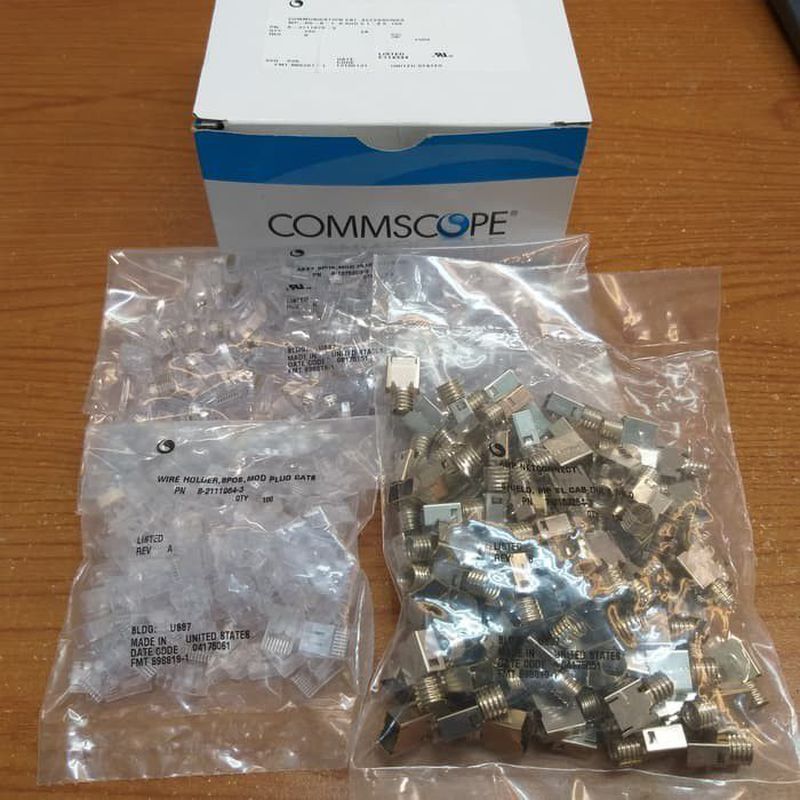 AMP COMMSCOPE Conector RJ 45 UTP Cat.6 (100 Pcs)