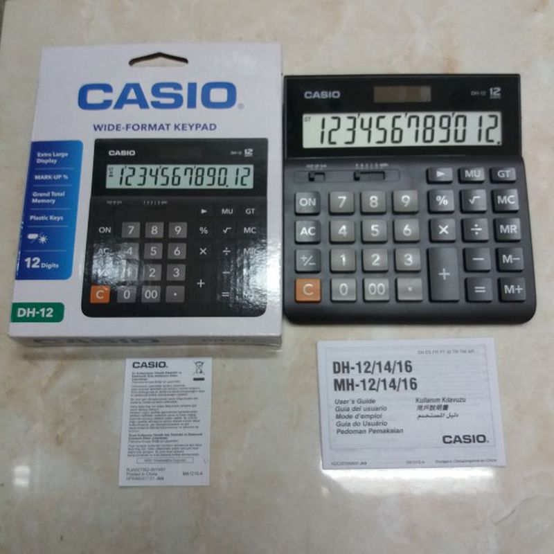 Kalkulator Casio DH 12-BK 12 digit