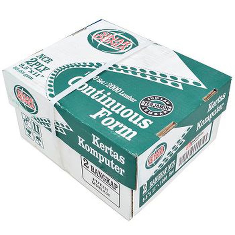 Continuous Form 2 ply Kecil Merk SIDU