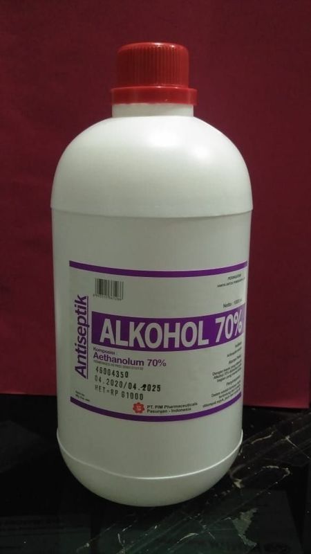 ALKOHOL 70% BOTOL 1 LITER - KEMASAN