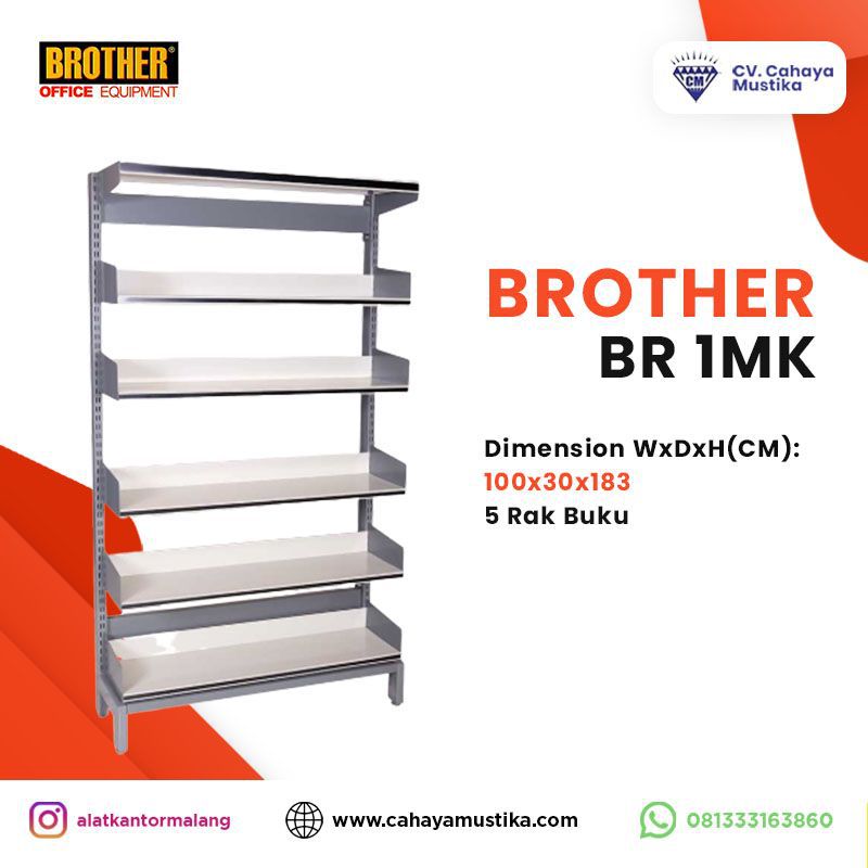 Rak Perpustakaan Brother Satu Muka Berkaki