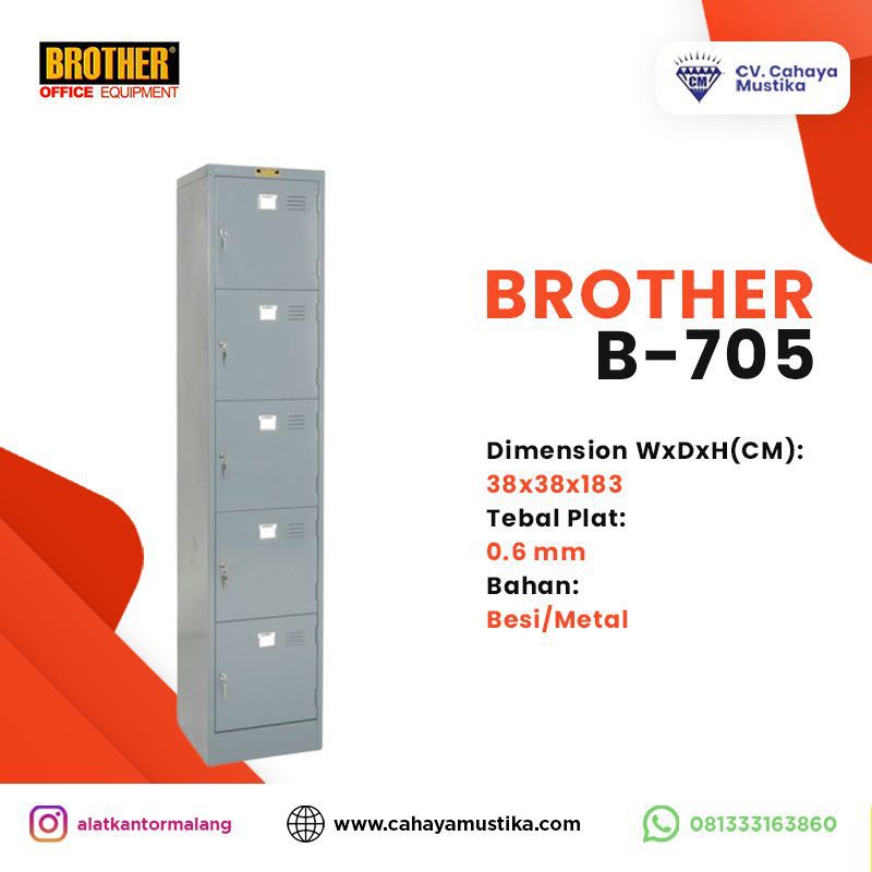 Loker Besi 5 Pintu Brother B-705
