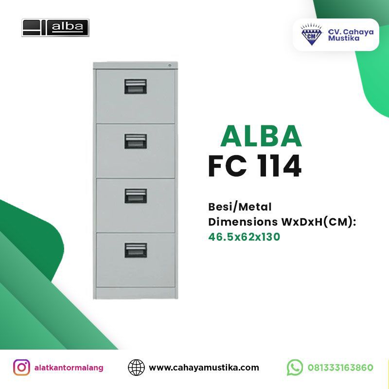 Filling Cabinet 4 Laci Alba FC 114