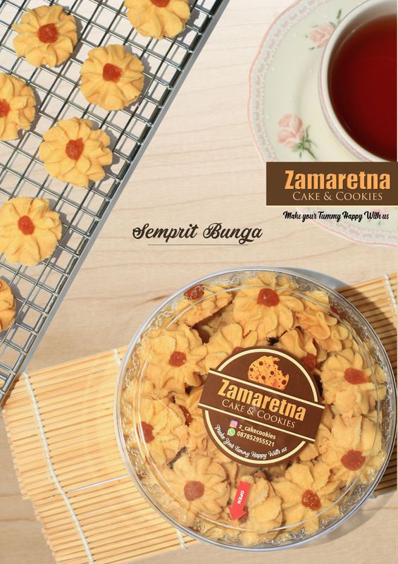 Kue Kering Semprit Bunga
