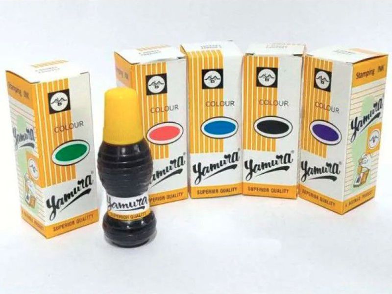 Tinta Stempel Kecil Yamura - Biru