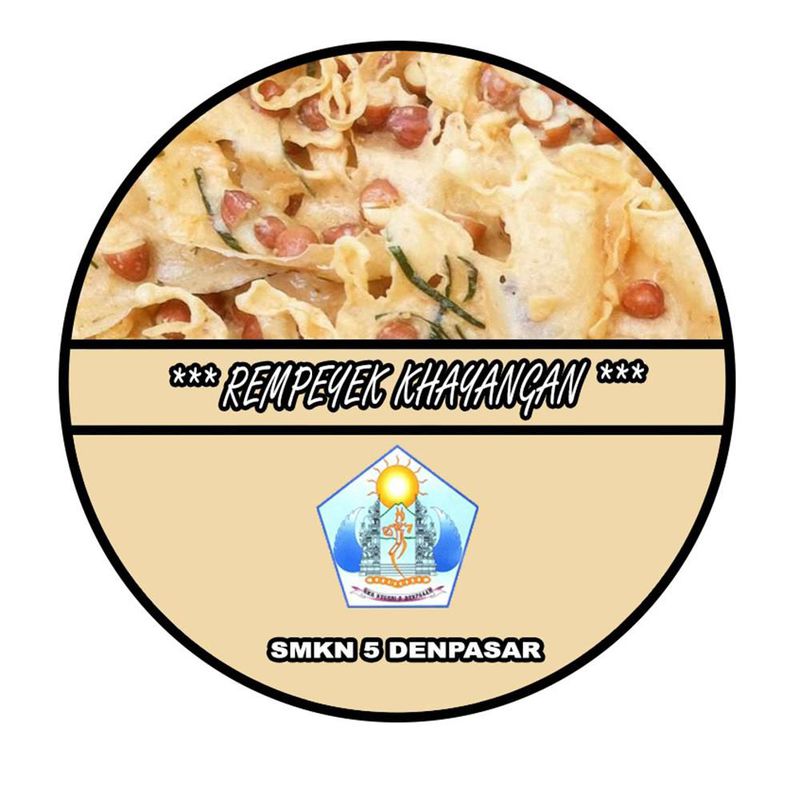Sticker Label "Rempeyek Khayangan"