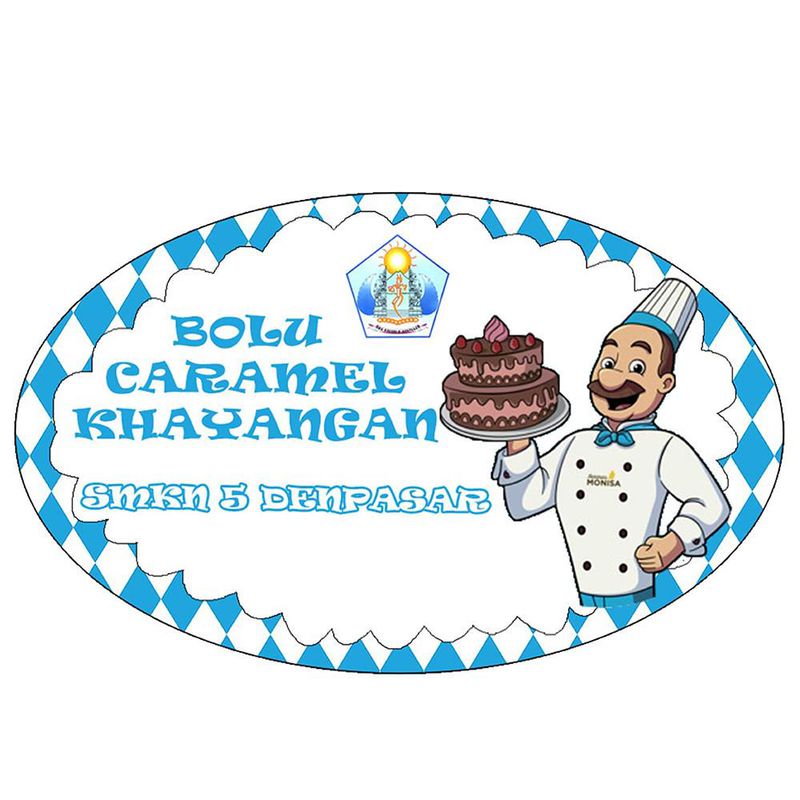 Sticker Label "Bolu Karamel Khayangan"