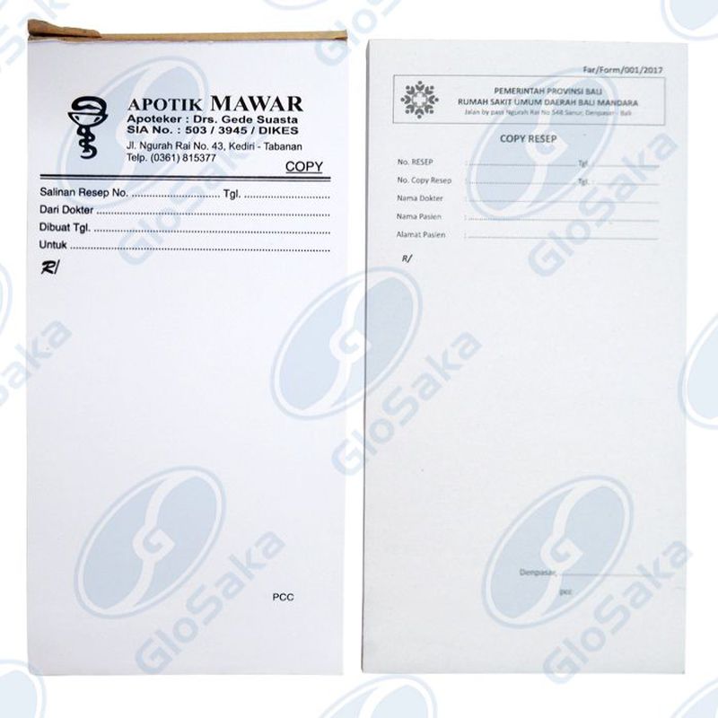 Buku Resep - Kertas Buram