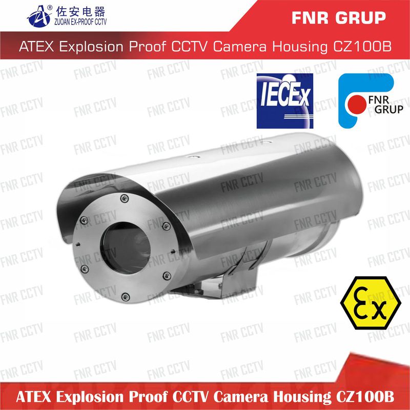 Explosion Proof ATEX Certified CCTV 2MP Network Camera CZ100B - SS 316L