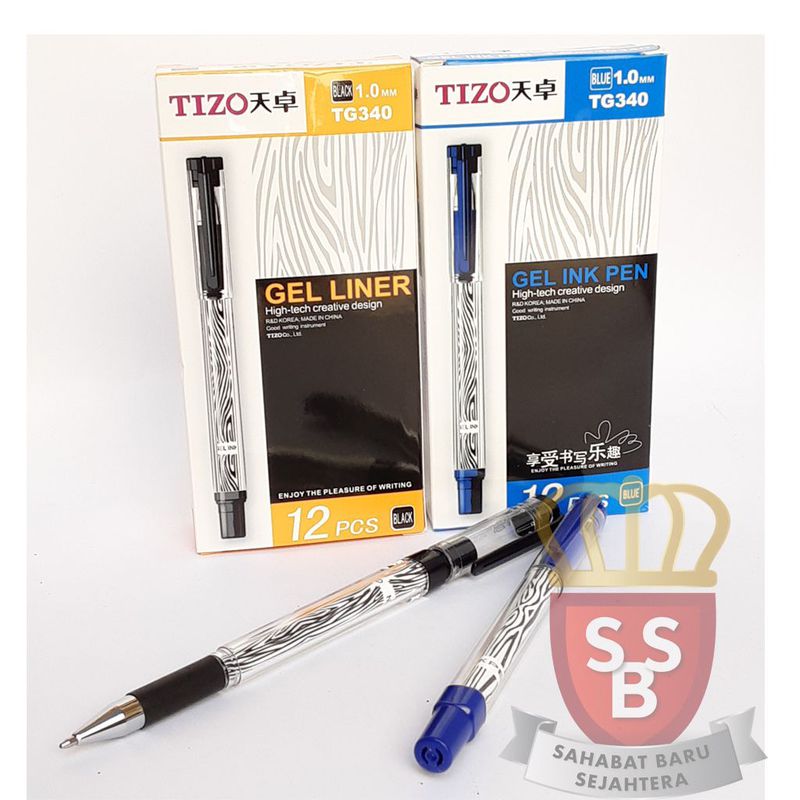 PEN GEL TIZO TG-340 - Hitam