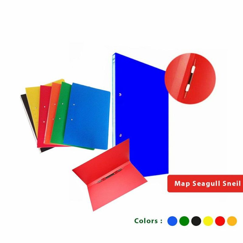 Map Plastik Sneil / spring file Seagull - Kuning