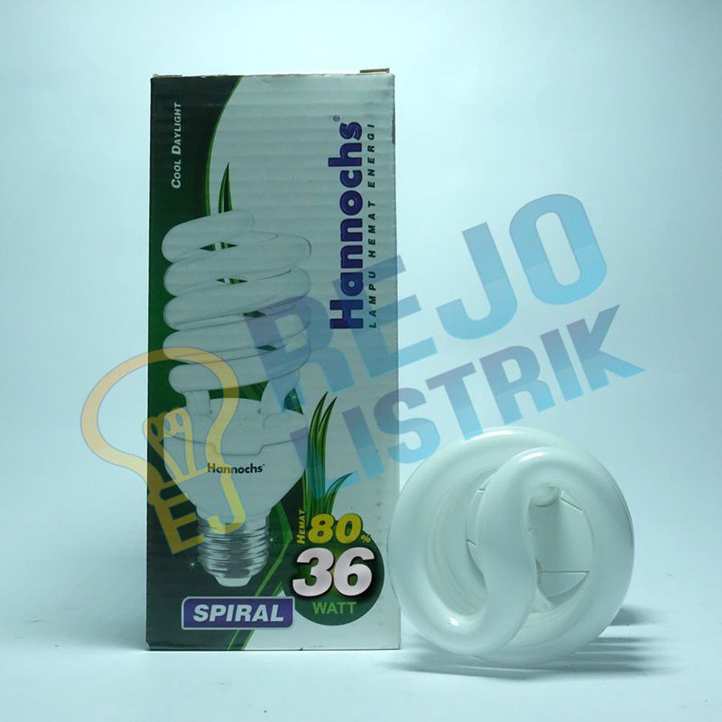 Lampu PLC/ CFL Spiral Hannochs 36 Watt CDL