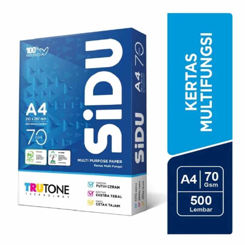 KERTAS HVS SIDU A4 70 gr