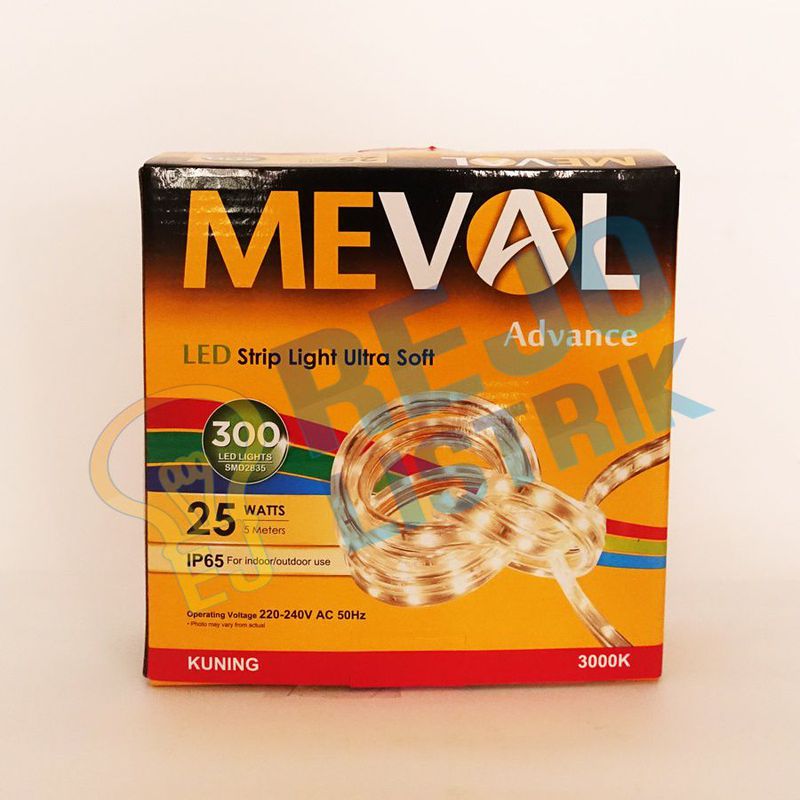 Lampu Strip Led Selang Meval 5 M Kuning