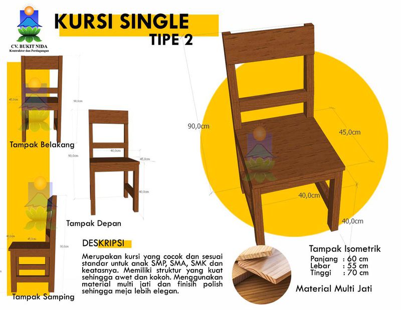 Kursi Tunggal Tipe 2