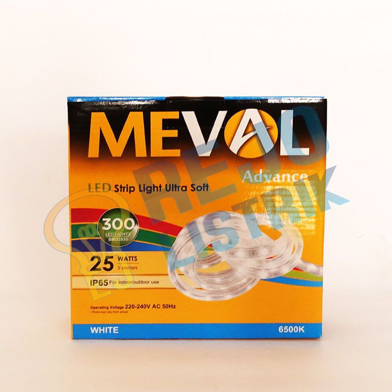 Lampu Strip Led Selang Meval 5 M Putih