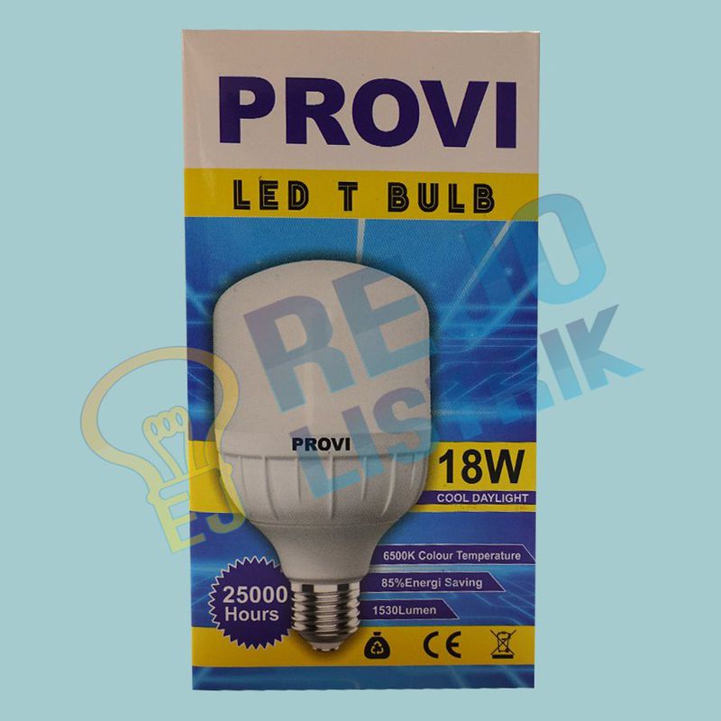 Lampu Led Kapsul/ T Bulb Provi 18 Watt CDL
