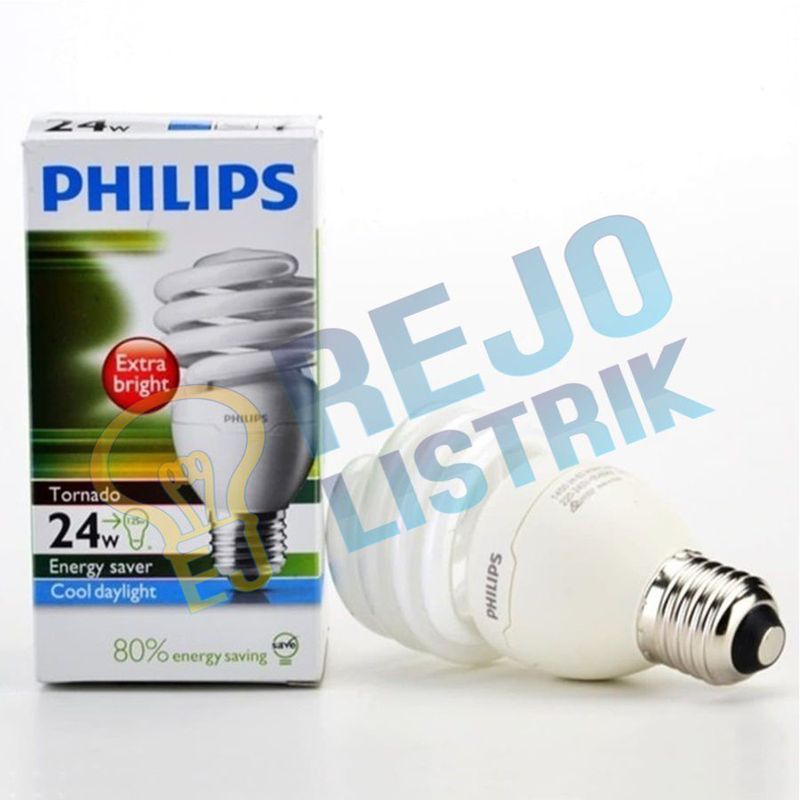 Lampu CFL Philips Tornado 24 Watt Putih
