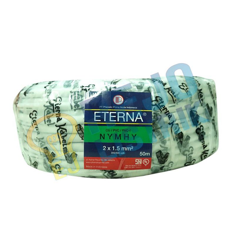 Kabel NYMHY Eterna 2x1,5 mms 50 Meter
