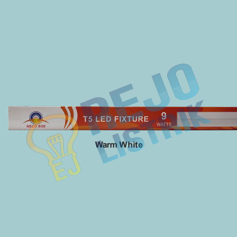 Lampu FL/ TL T5 Led Set Neco Soe 9 Watt WW