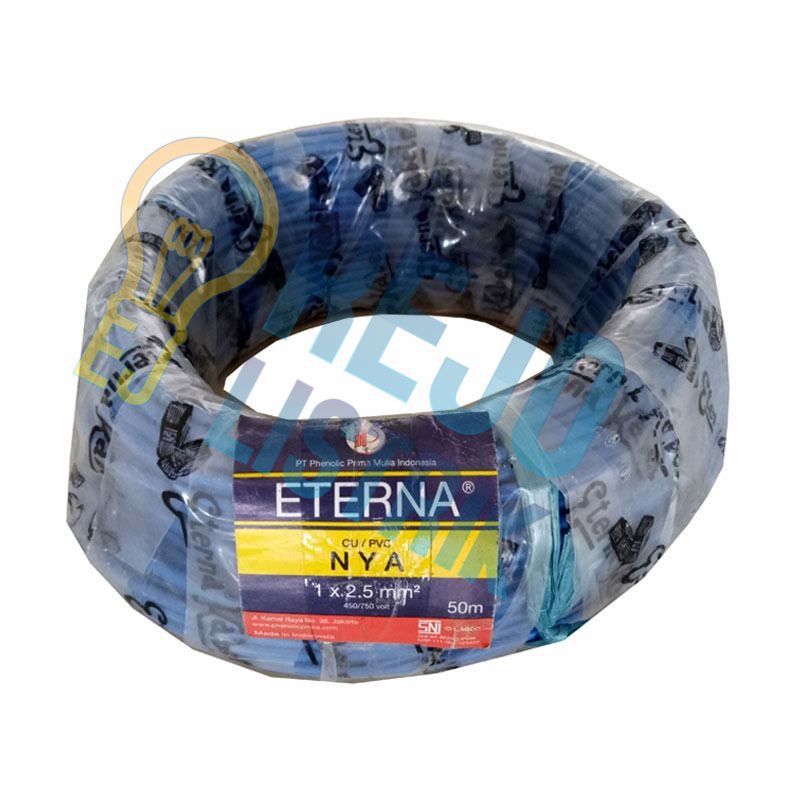 Kabel NYA Eterna 1x2,5 mm 50 Meter Biru