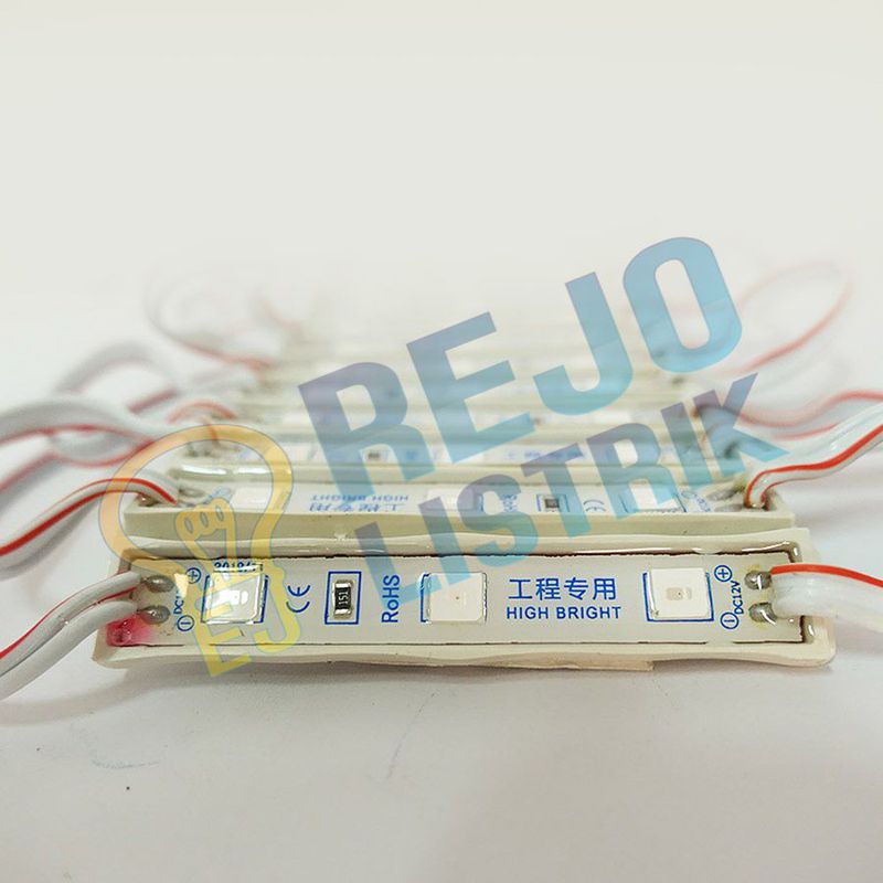 Lampu Led Modul Kotak 12 Volt 3 Led