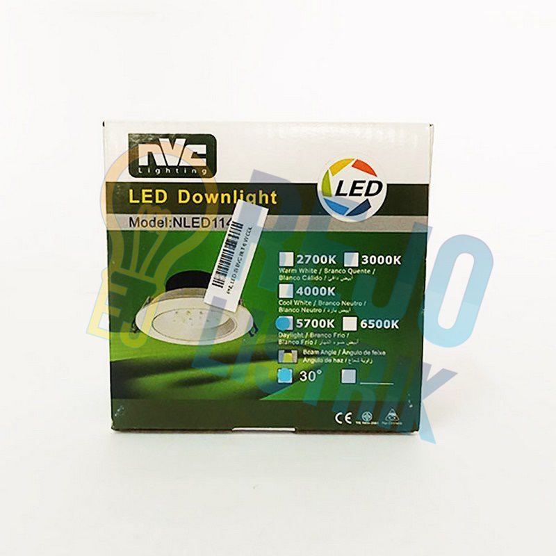 Lampu Panel Led In Bow NVC Bulat 6 Watt CDL/ Putih