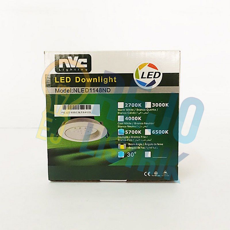 Lampu Panel Led In Bow NVC Bulat 8 Watt CDL/ Putih