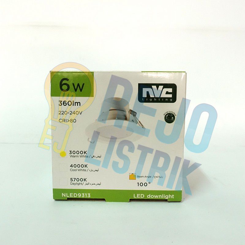 Lampu Panel Led In Bow NVC Shell 6 Watt WW/ Kuning