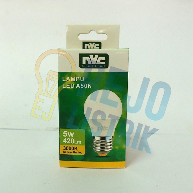 Lampu Led Bulb NVC 5 Watt E27 WW/ Kuning