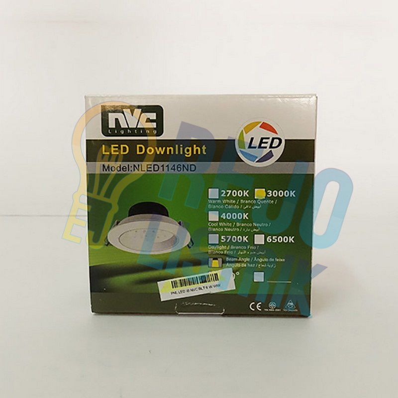 Lampu Panel Led In Bow NVC Bulat 6 Watt WW/ Kuning
