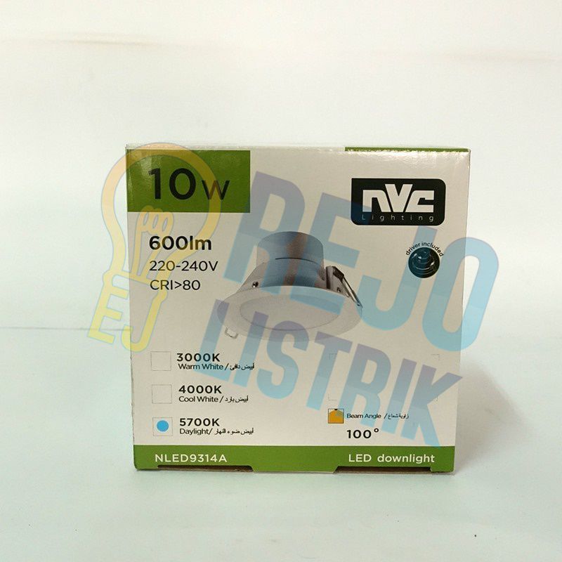 Lampu Panel Led In Bow NVC Shell 10 Watt CDL/ Putih