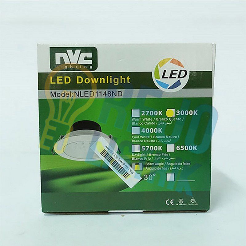 Lampu Panel Led In Bow NVC Bulat 8 Watt WW/ Kuning