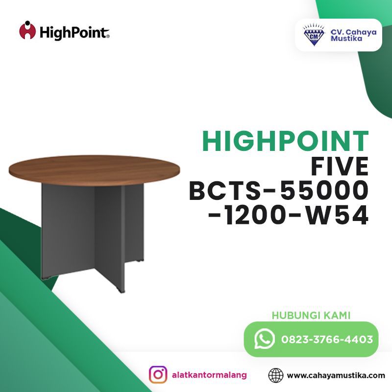 Meja Meeting HIGHPOINT FIVE BCT5D Diameter 120 cm