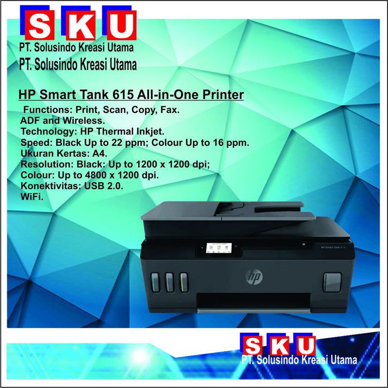 Printer HP SMART INK TANK 615