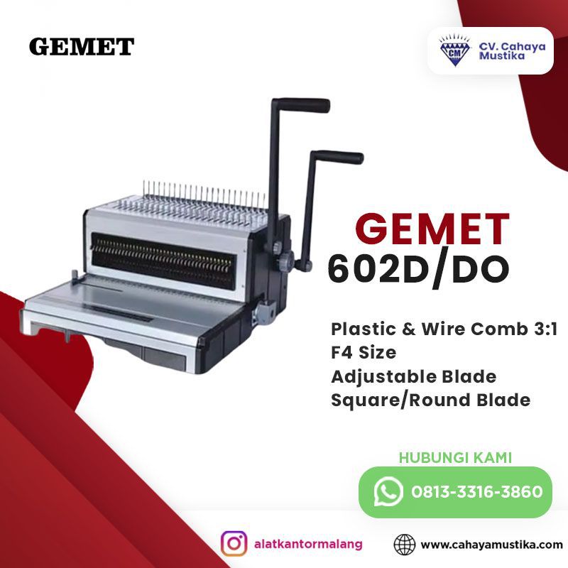 Mesin Jilid Gemet 602DO