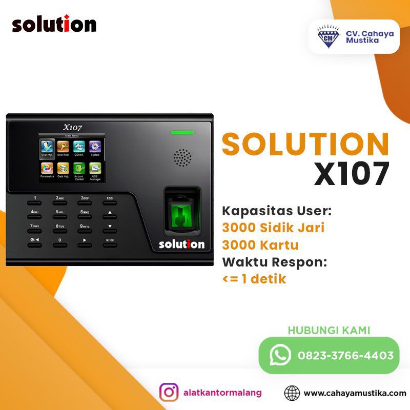 Mesin Absensi SOLUTION X107