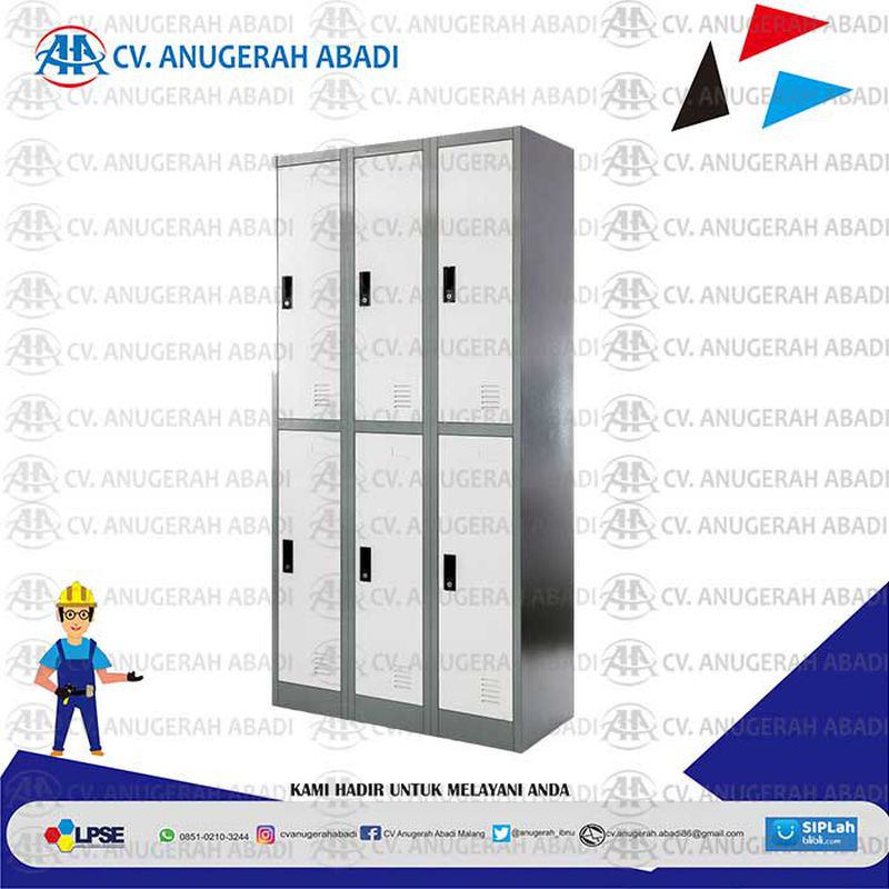 LEMARI ARSIP / LOCKER 6 PINTU IMPORTA LC-6P BT