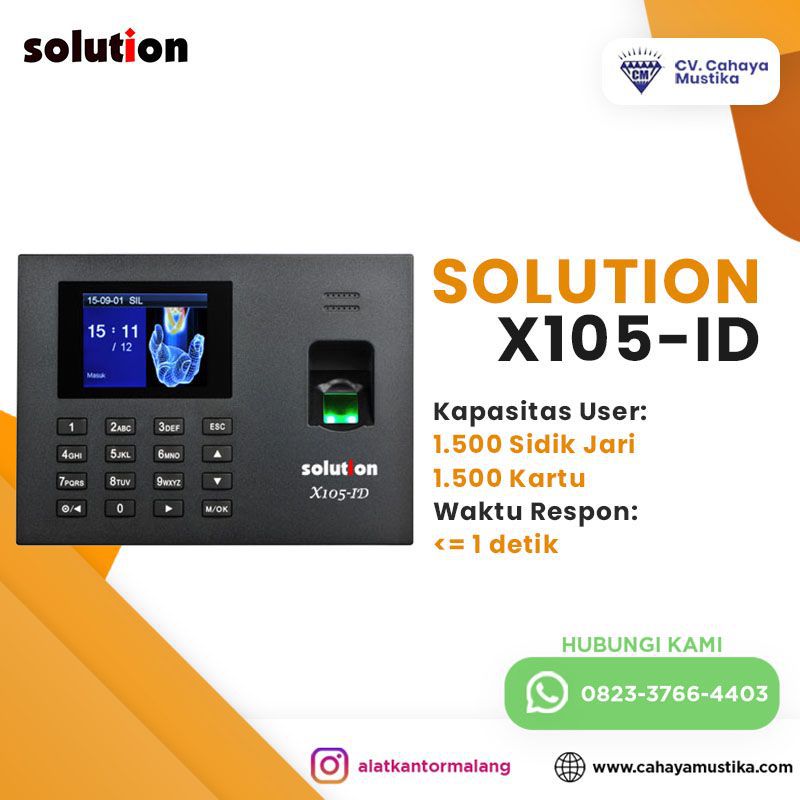 Mesin Absensi SOLUTION X105-ID