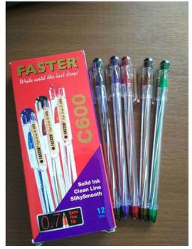 Ballpoint Faster C600 - Hitam 1 Kotak