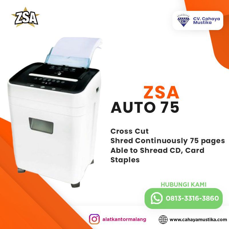 Paper shredder ZSA Auto 75