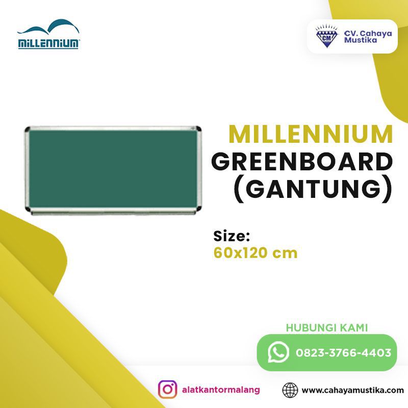 Millenium Greenboard Gantung Uk. 60 x 120 cm